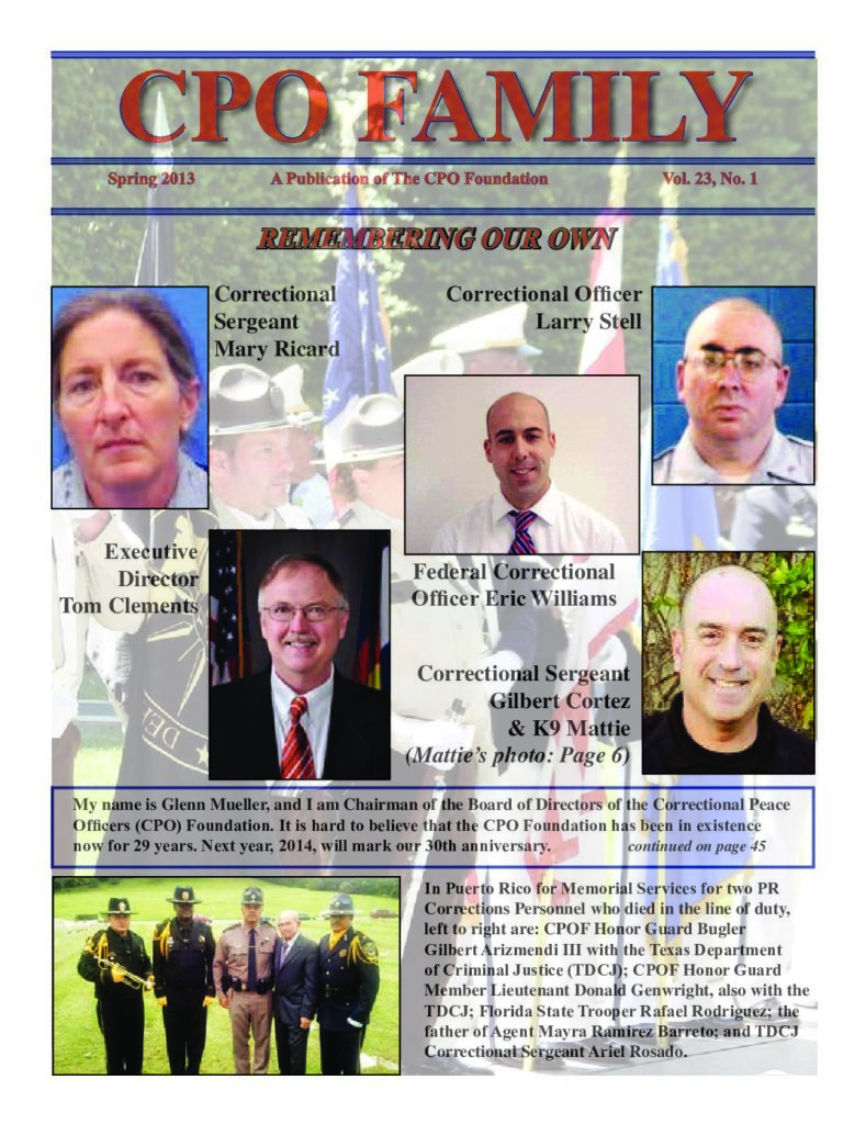 Family Magazine • Correctional Peace Officers Foundation