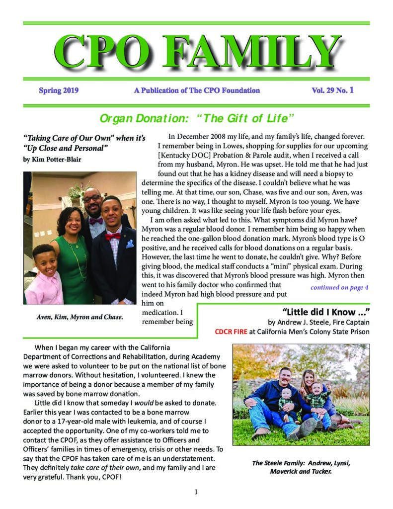 Family Magazine • Correctional Peace Officers Foundation