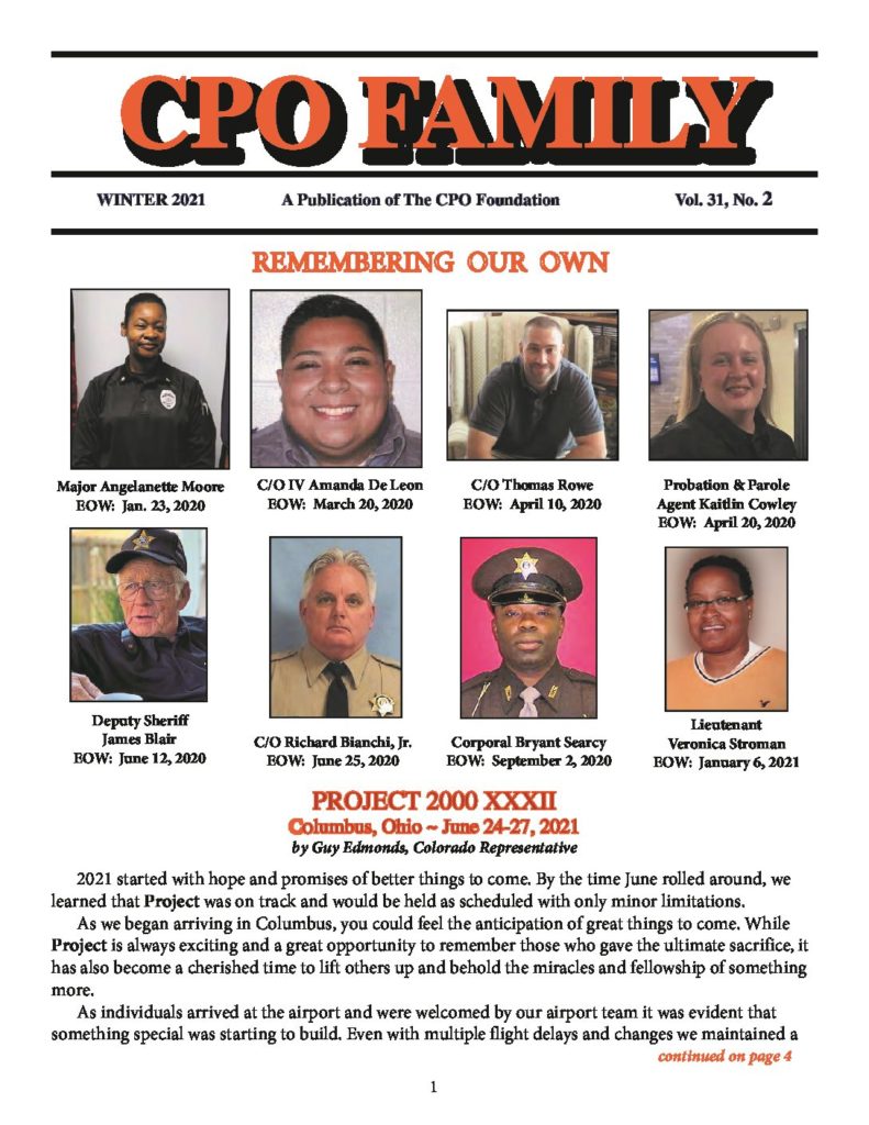 Family Magazine • Correctional Peace Officers Foundation